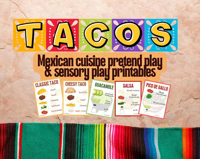 Cinco De Mayo, Dramatic Play Printables, Taco Stand Dramatic Play ...