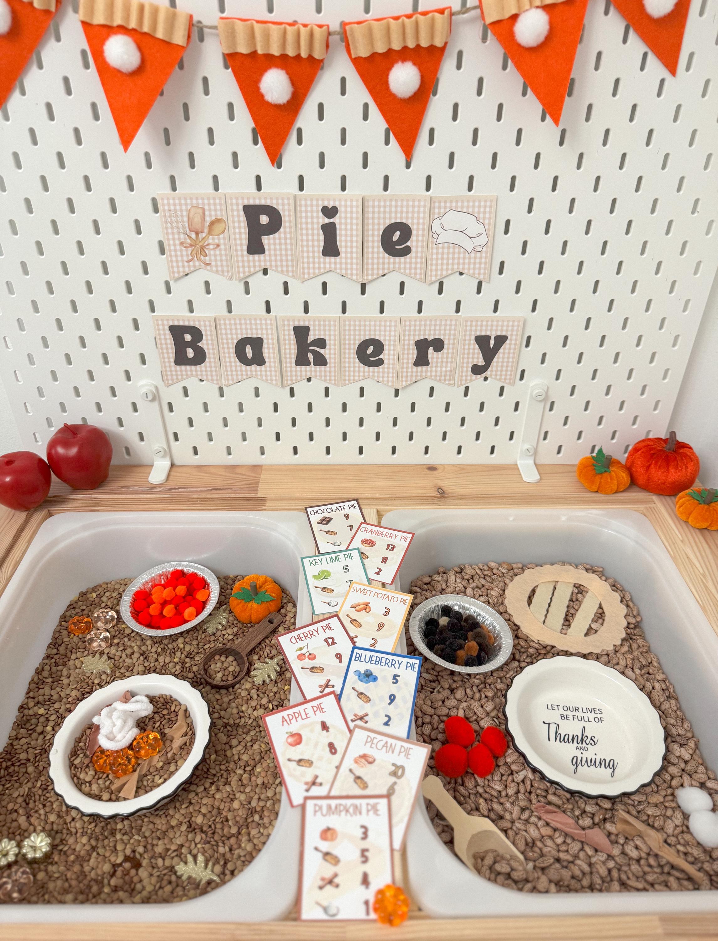 Pretend Play Pie Recipe Cards for Sensory Play - Etsy