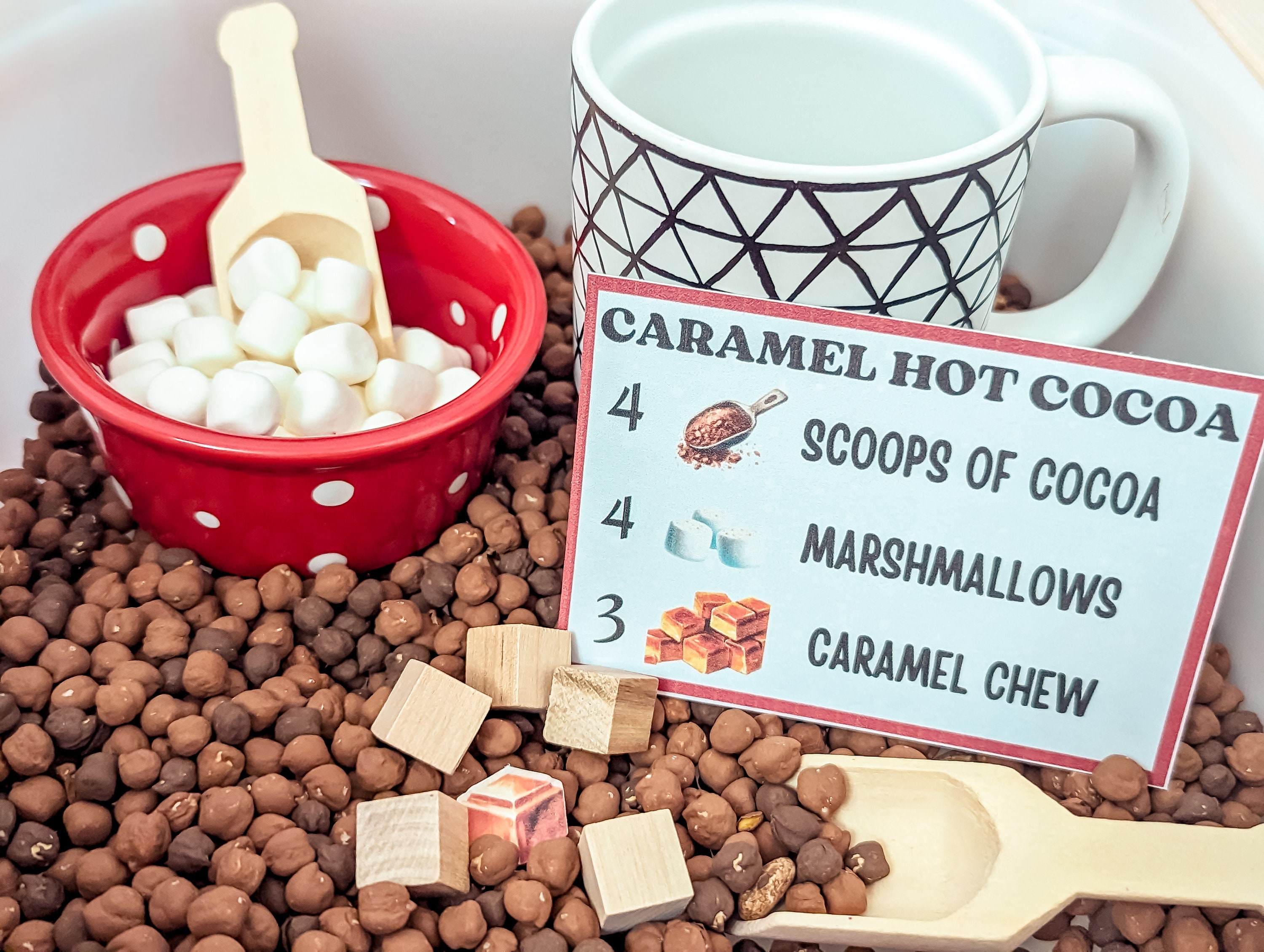 Hot Cocoa Pretend Play Recipe Cards and Printables - Etsy