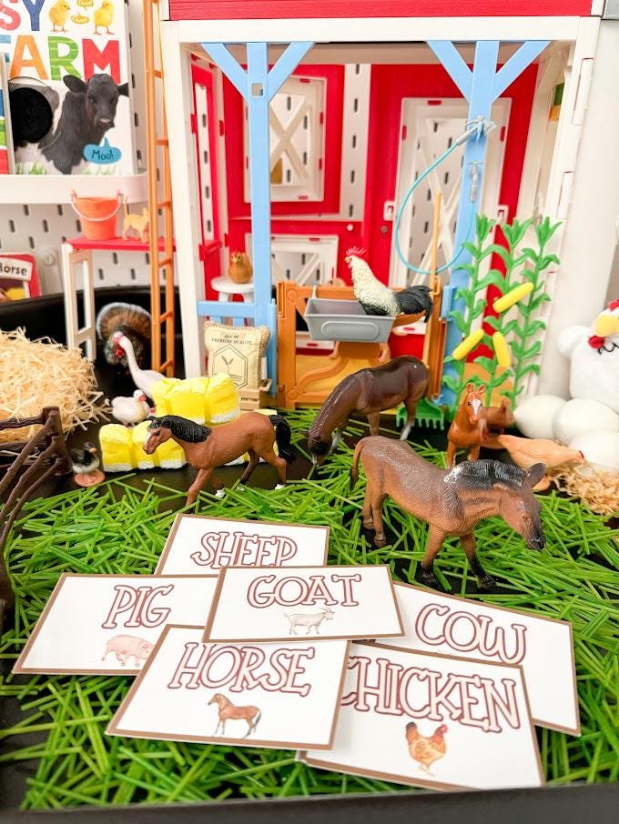 Farm Sensory Printable Pack - Etsy