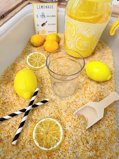Lemonade Sensory Play Recipe Cards and Banner - Etsy