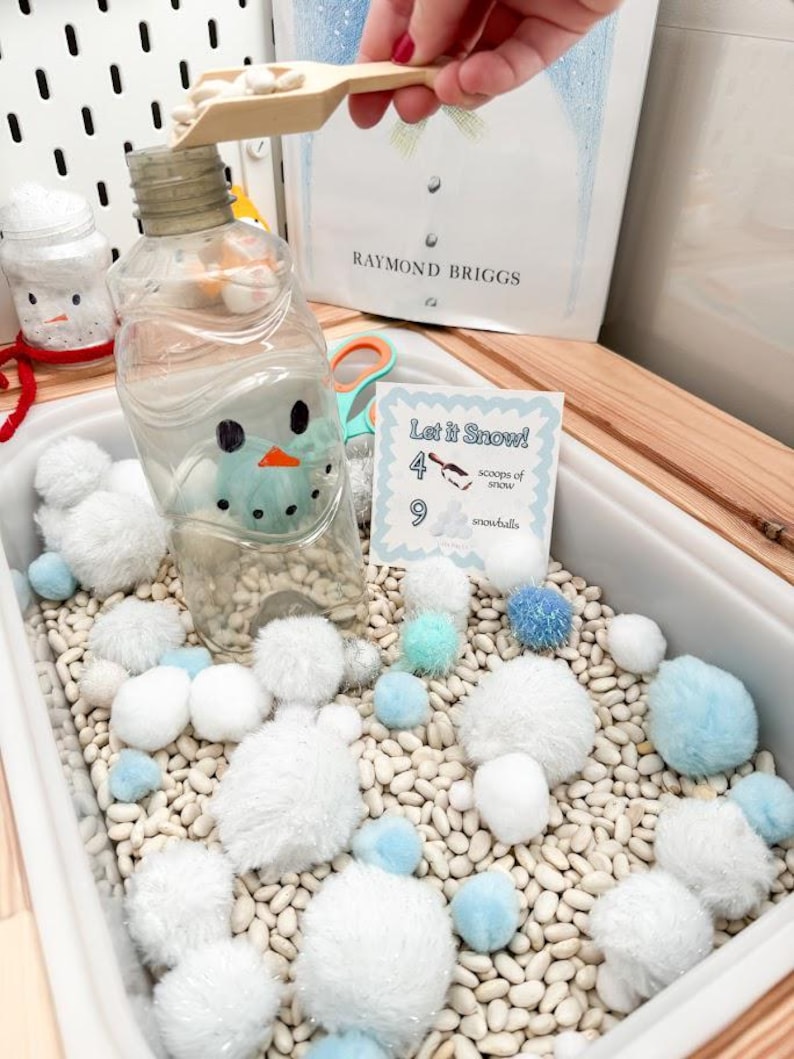Snowman Sensory Play Printables - Etsy