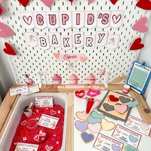 Cupid's Bakery Pretend Play and Sensory Printables - Etsy
