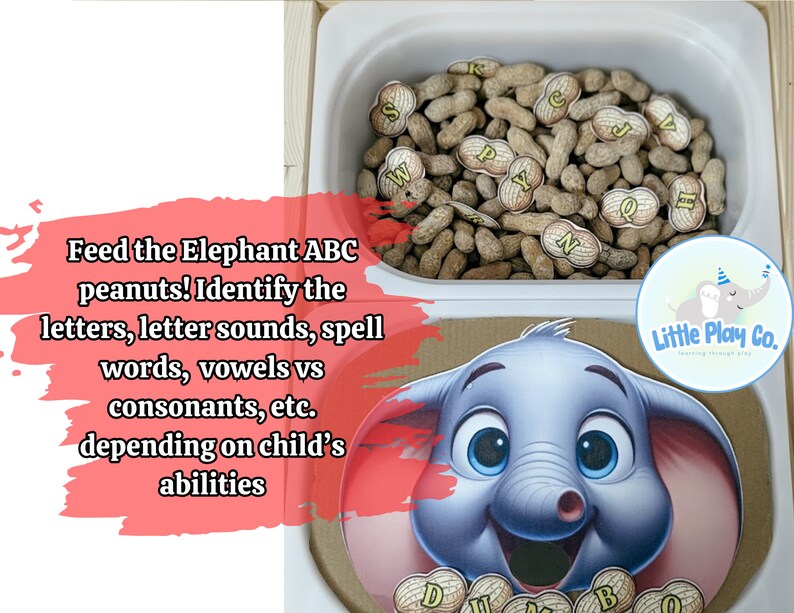 Flying Elephant Printables-letters, Numbers, Shapes, Directional Words ...