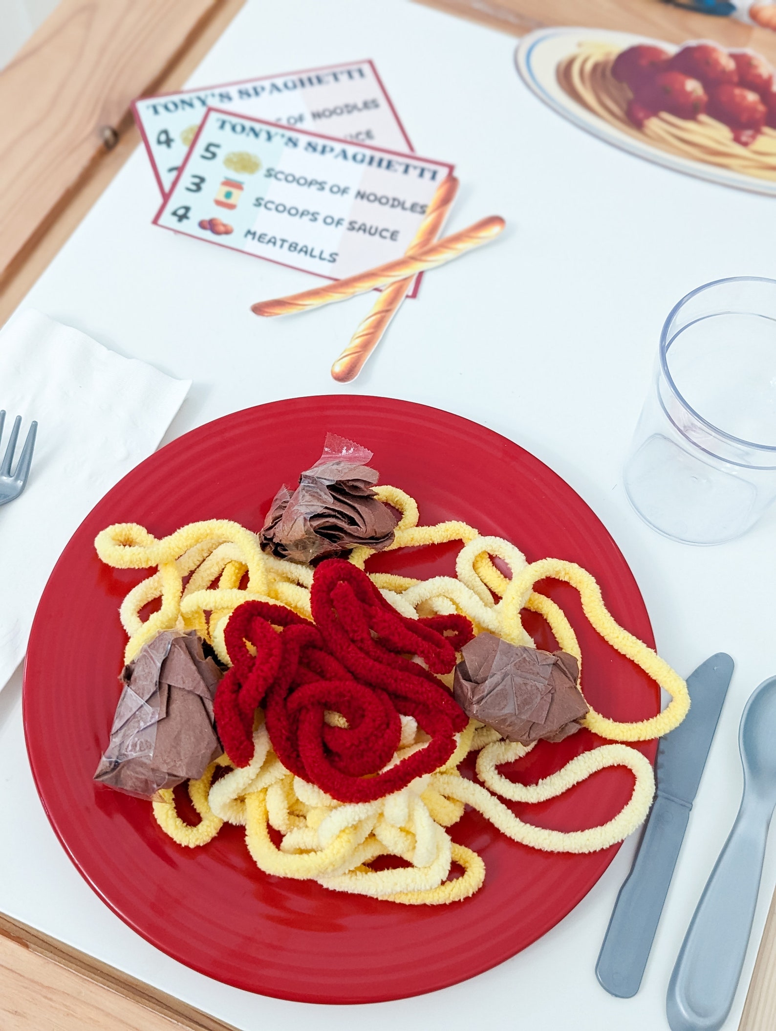 Spaghetti Pretend Play Printables Digital File - Etsy