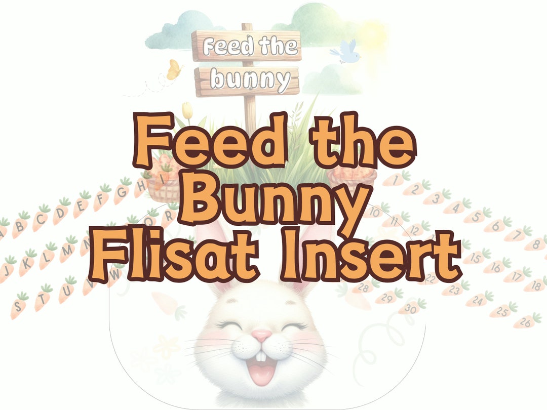 Feed the Bunny Sensory Bin Insert - Etsy