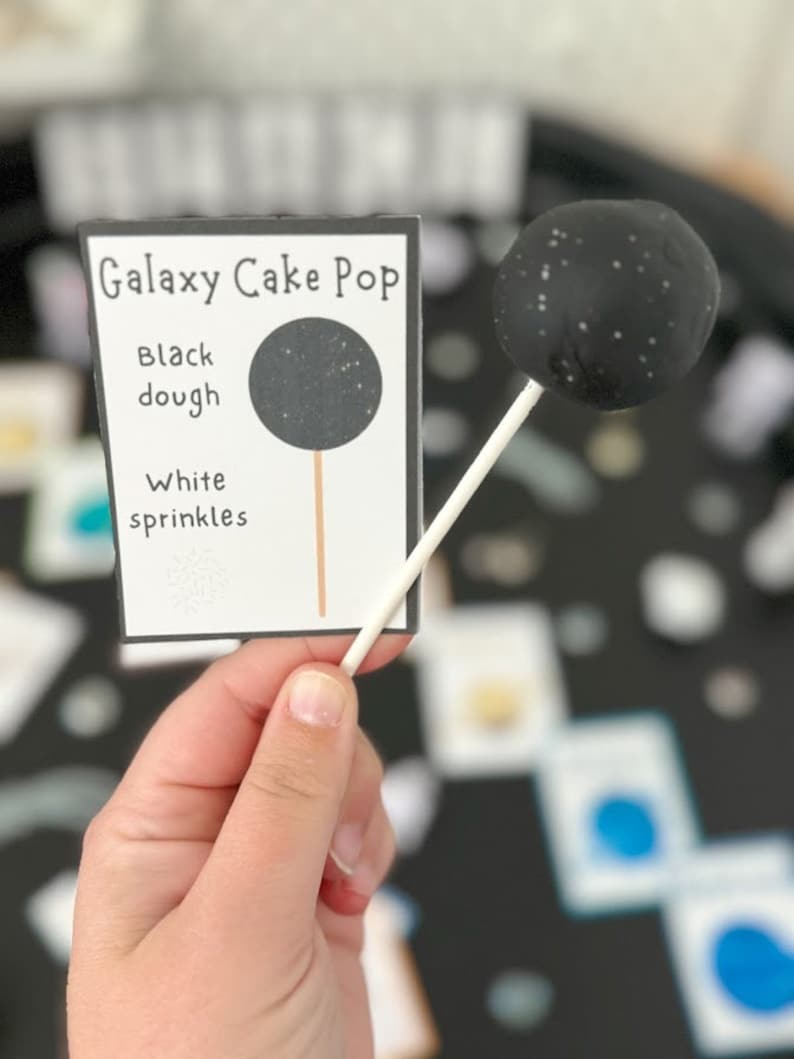 Space Cake Pop Recipe Cards - Etsy