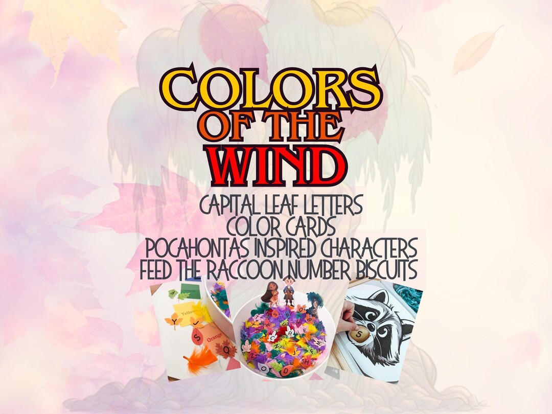 Colors of the Wind Printable Set - Etsy