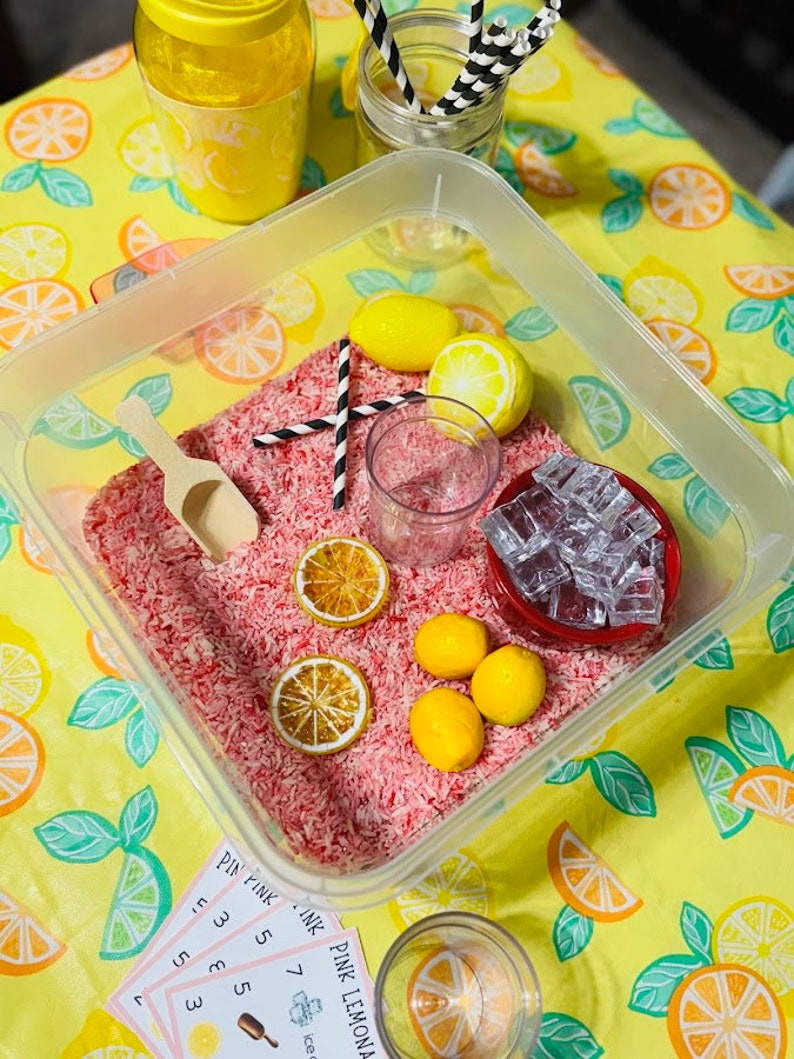 Lemonade Sensory Play Recipe Cards and Banner - Etsy