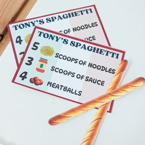 Spaghetti Pretend Play Printables Digital File - Etsy