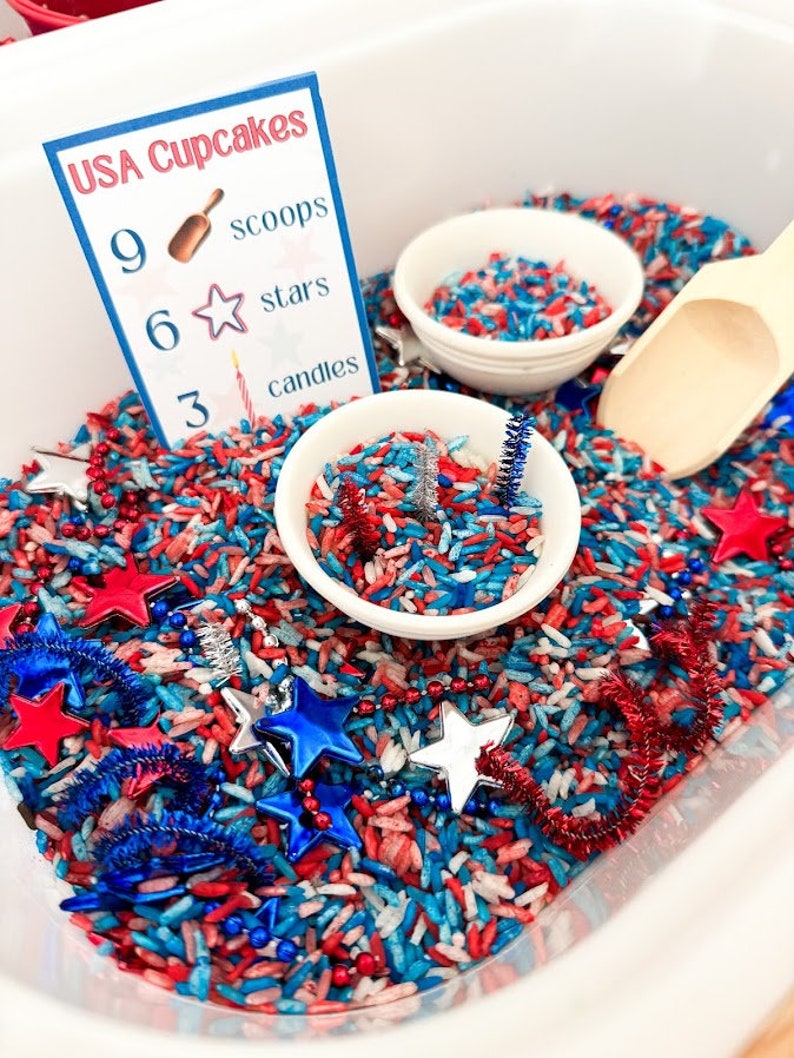 USA Cupcake & Cake Pop Sensory Pretend Play Recipe Cards - Etsy