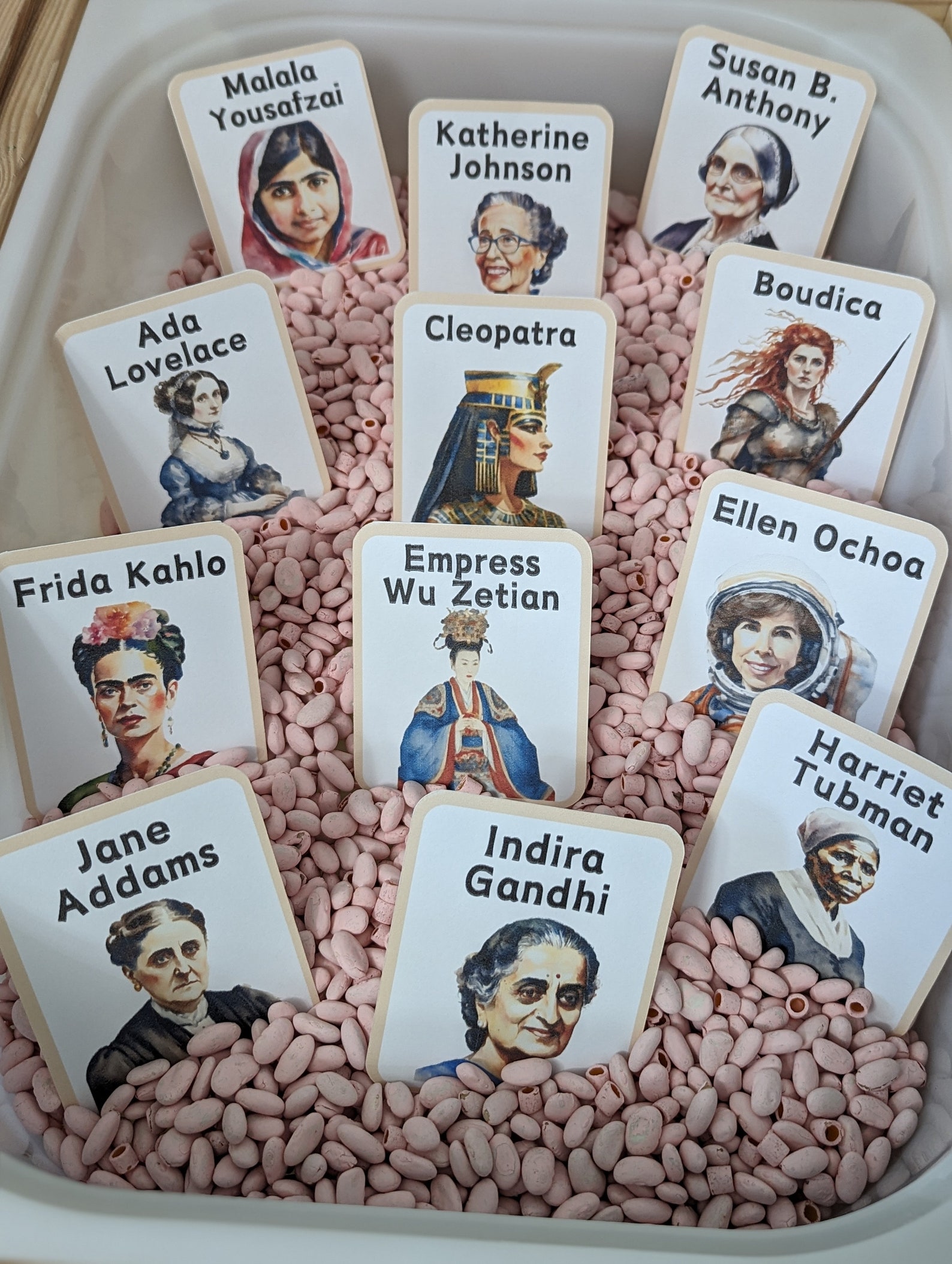 Abc's of Historic Women Flashcard Printables - Etsy