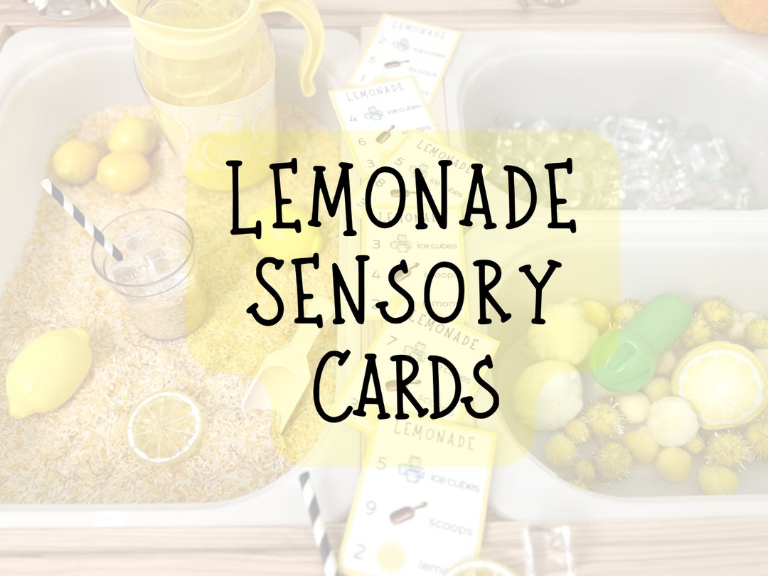 Lemonade Sensory Play Recipe Cards and Banner - Etsy