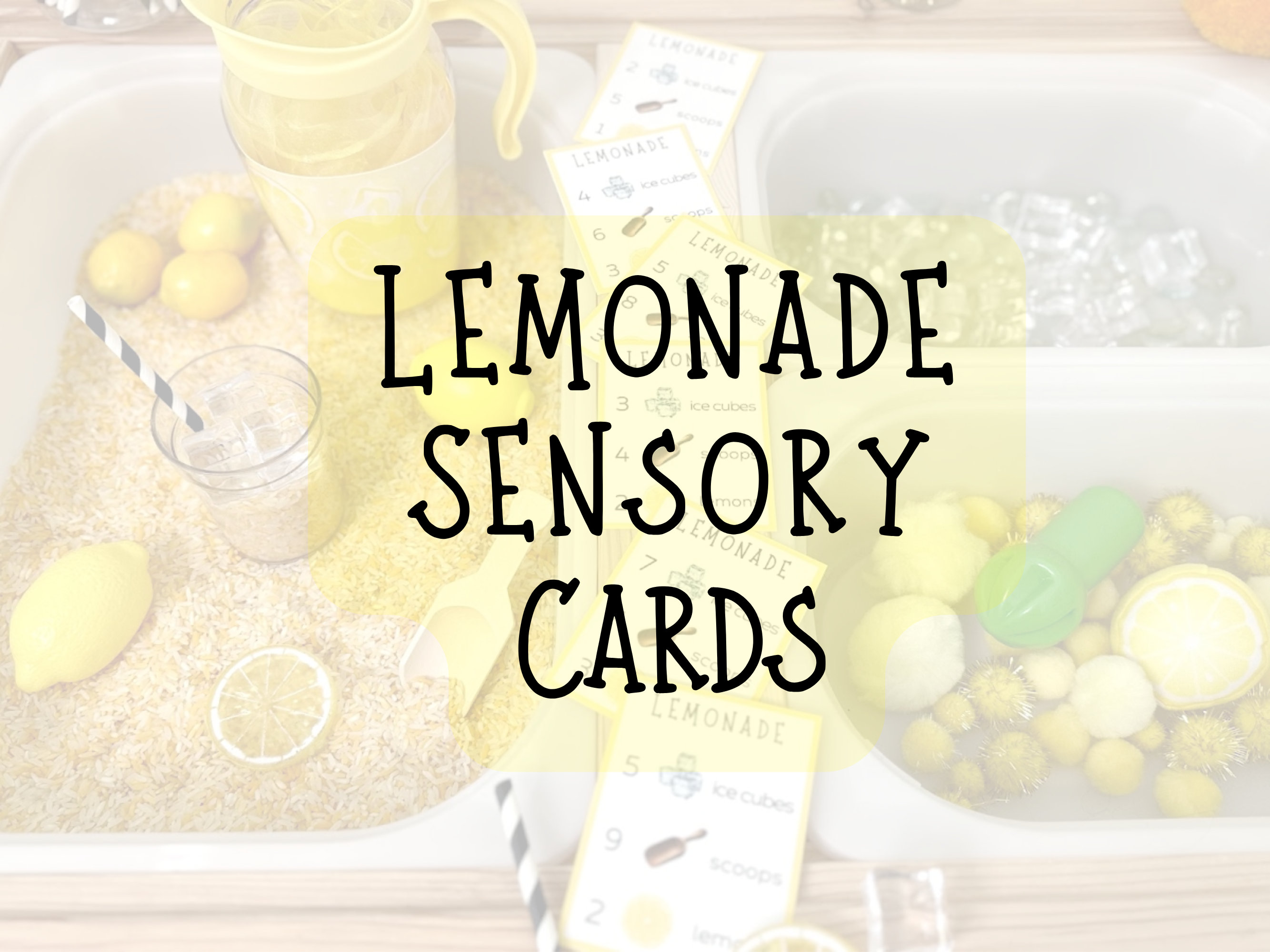 Lemonade Sensory Play Recipe Cards and Banner - Etsy