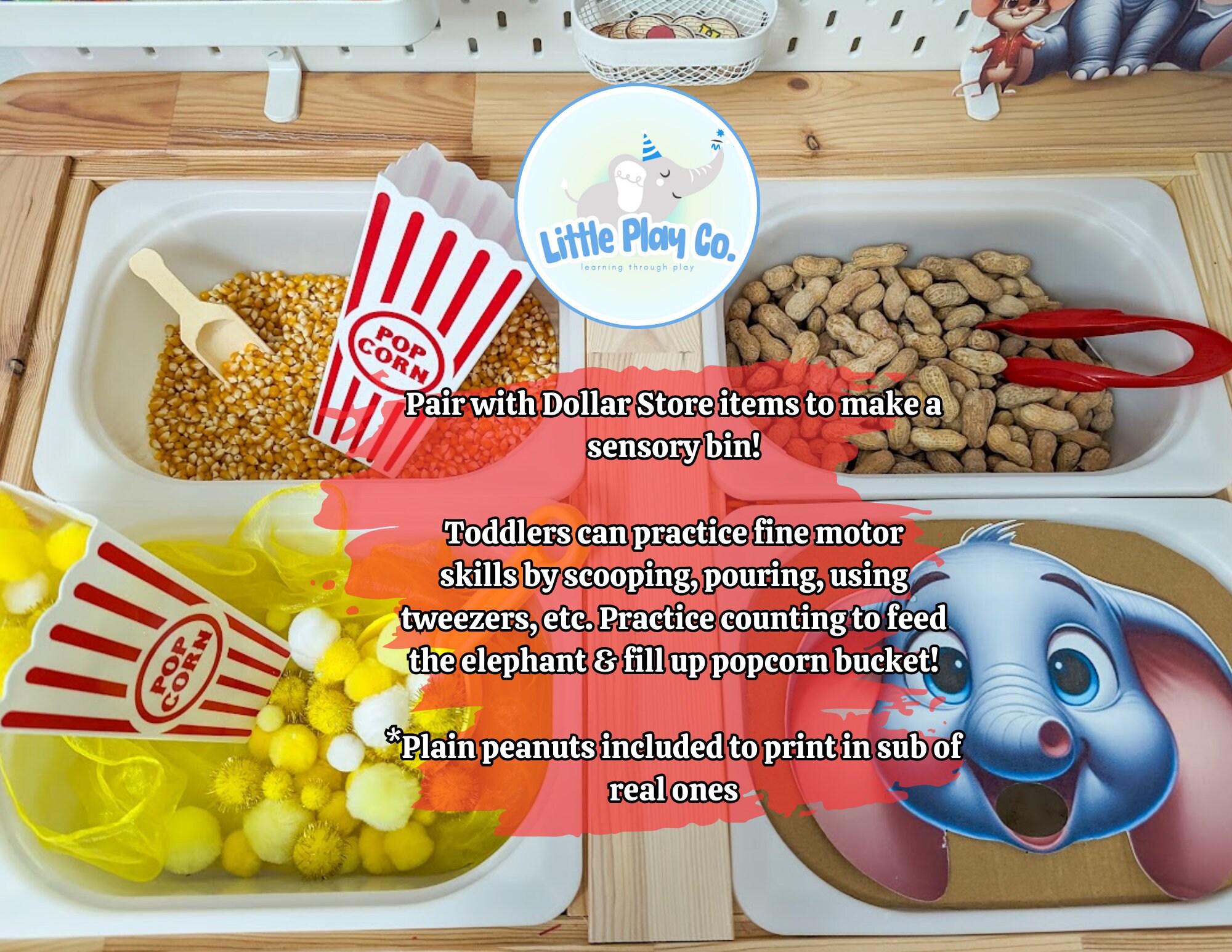 Flying Elephant Printables-letters, Numbers, Shapes, Directional Words ...