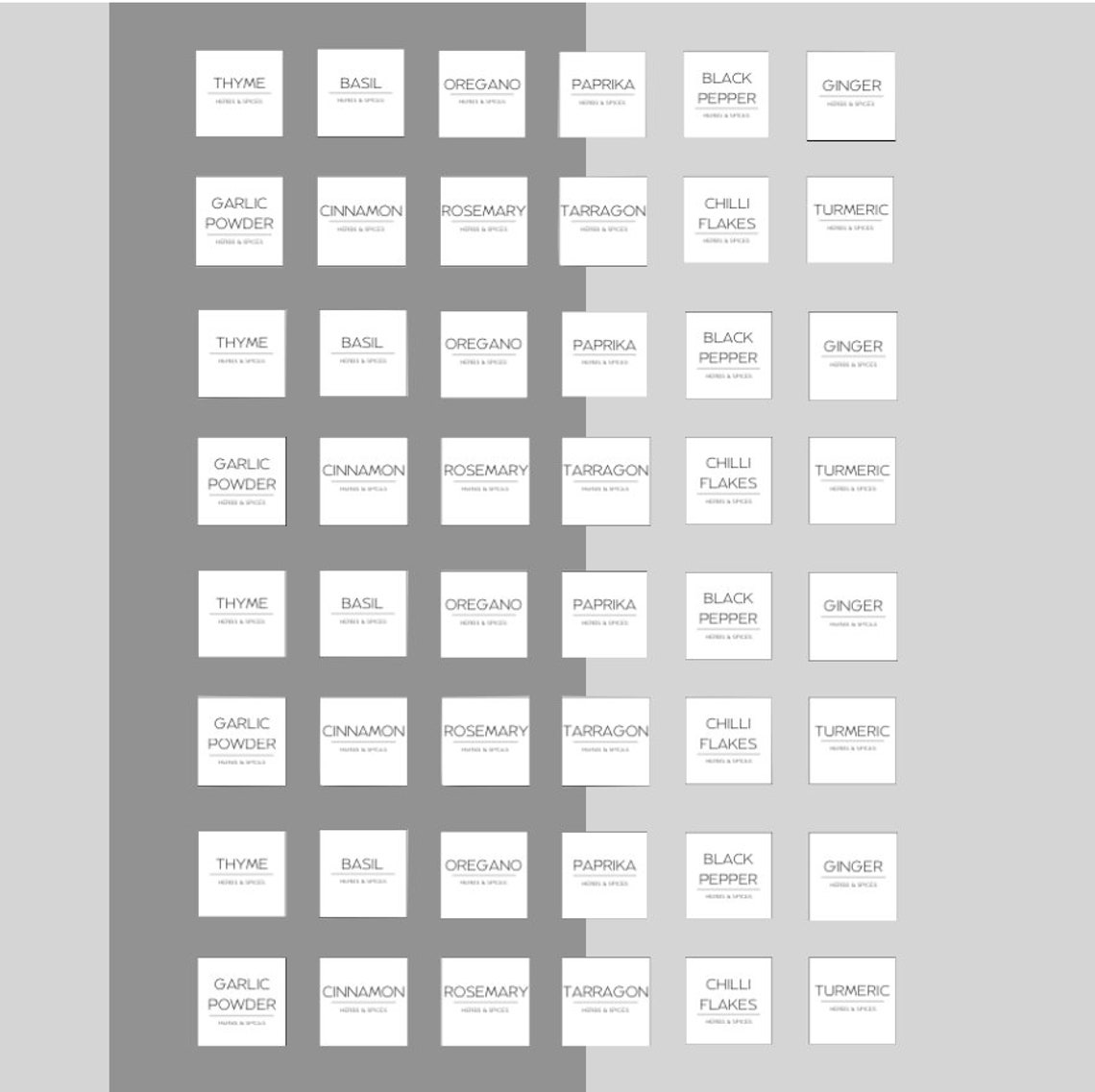 Minimalist Editable Label Bundle Templates | Printable Labels Set White ...