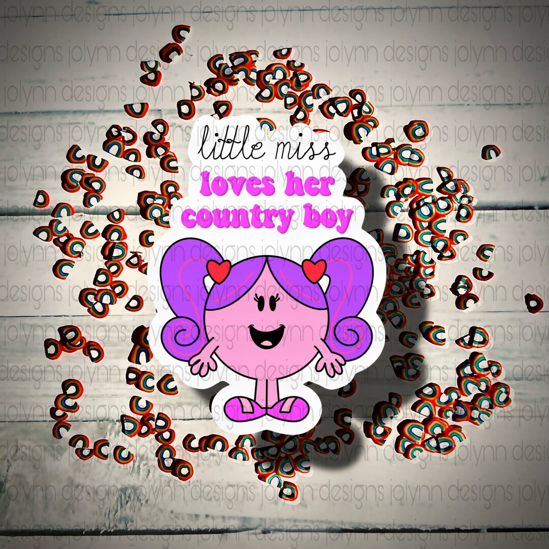 Little Miss Loves Her Country Boy Sticker / Little Miss Meme, Boyfriend ...