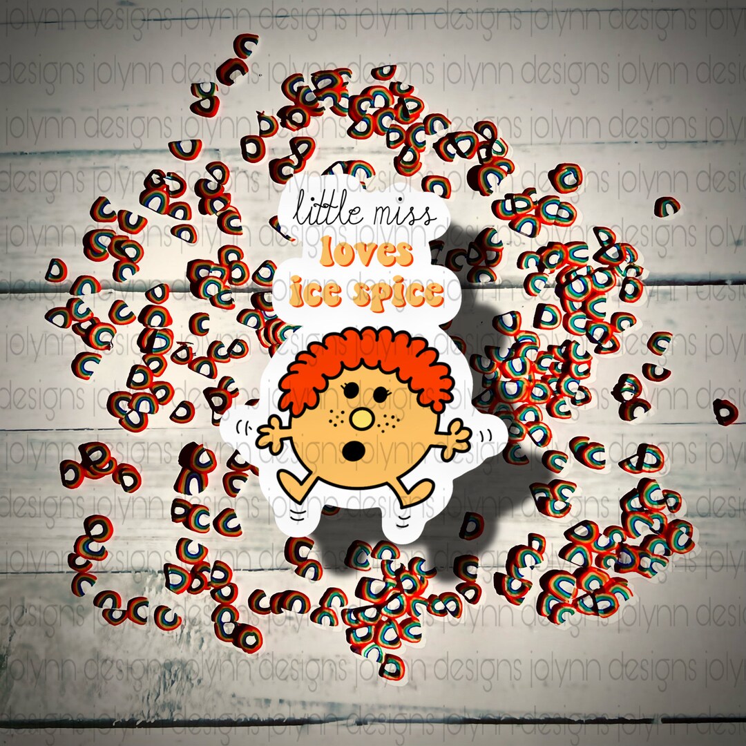 Little Miss Loves Ice Spice Little Miss Meme Sticker Ice - Etsy