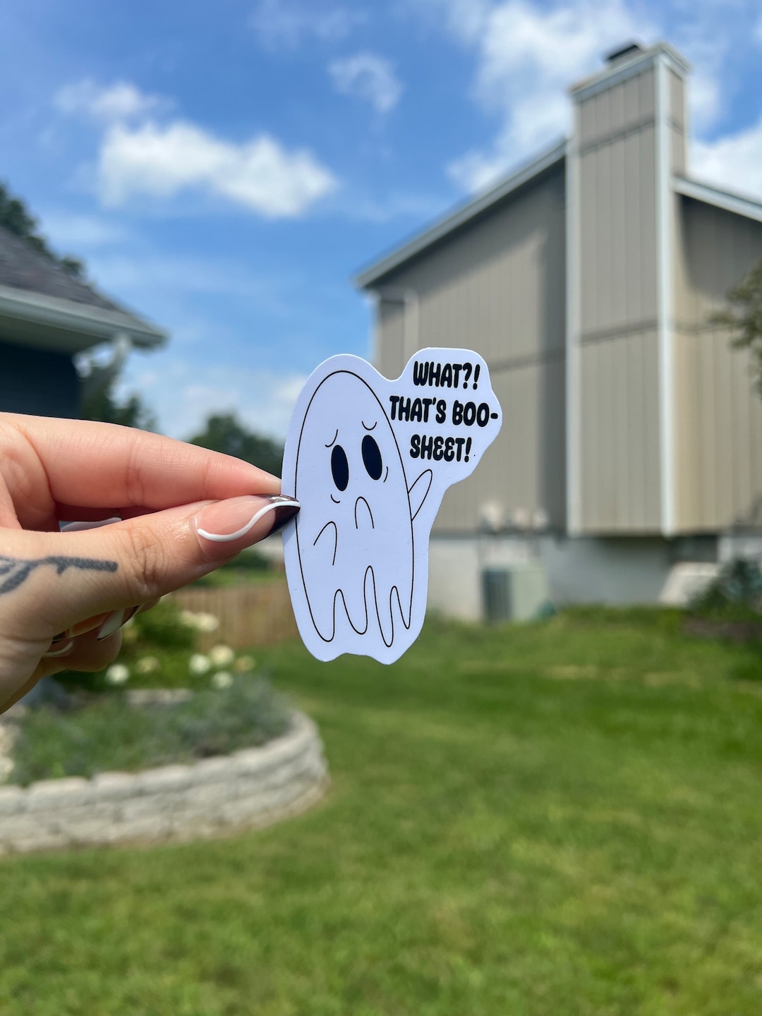 Boo Sheet Ghost Sticker Ghost Sticker Water Bottle Sticker - Etsy