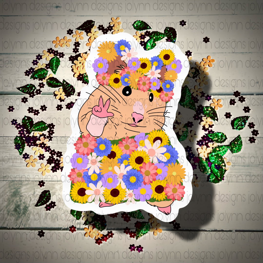 Midsommar May Queen Hamster Sticker Midsommar Sticker May - Etsy