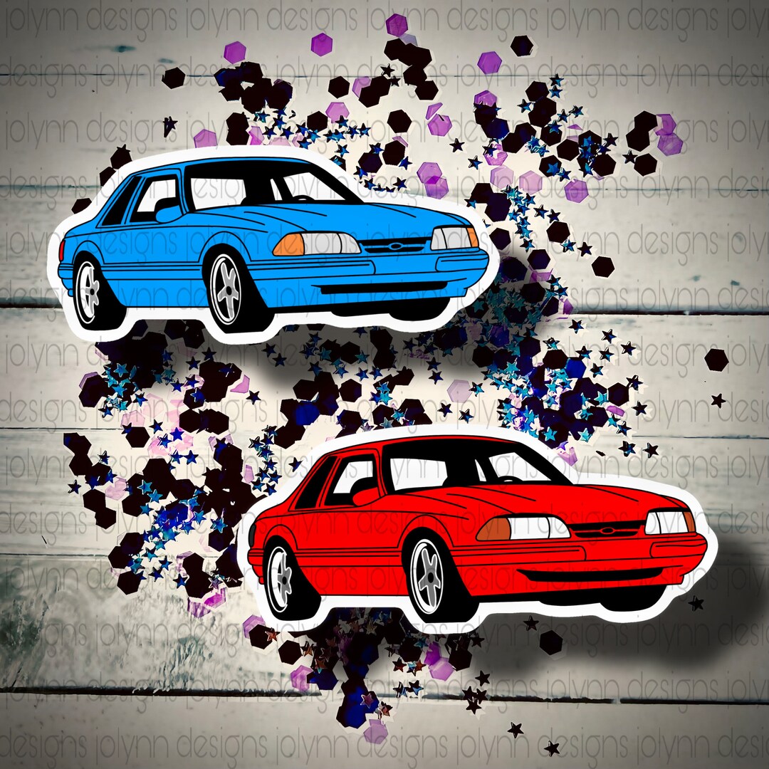 Foxbody Mustang Sticker / Ford, Car Guy, Sports, Horsepower, Men ...