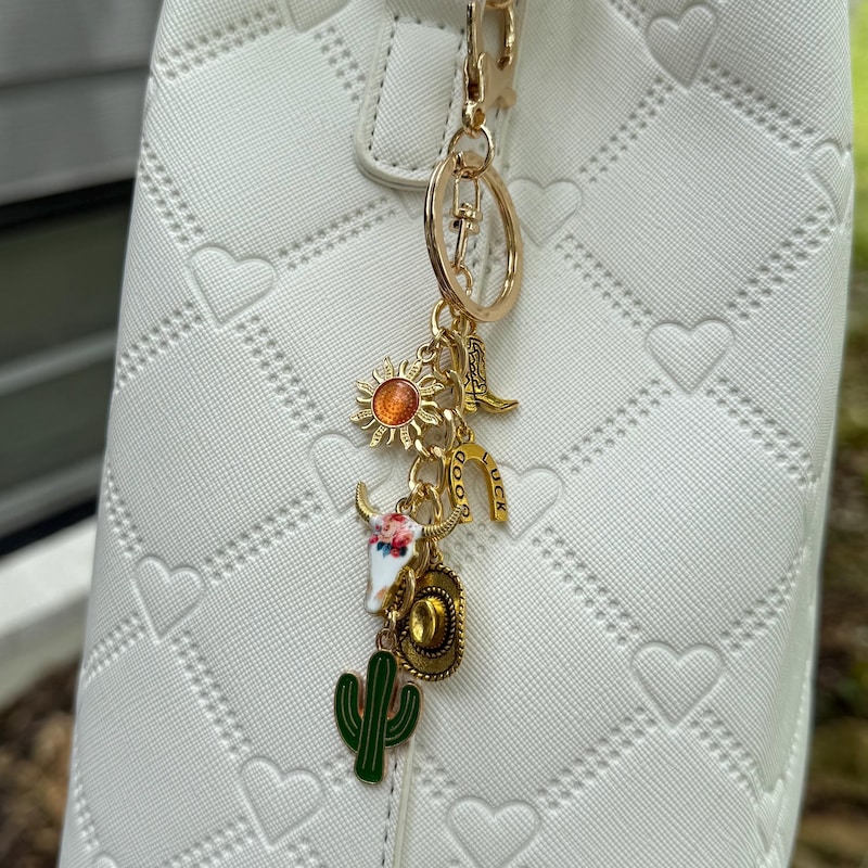 Western Bag Chain Charm - Etsy
