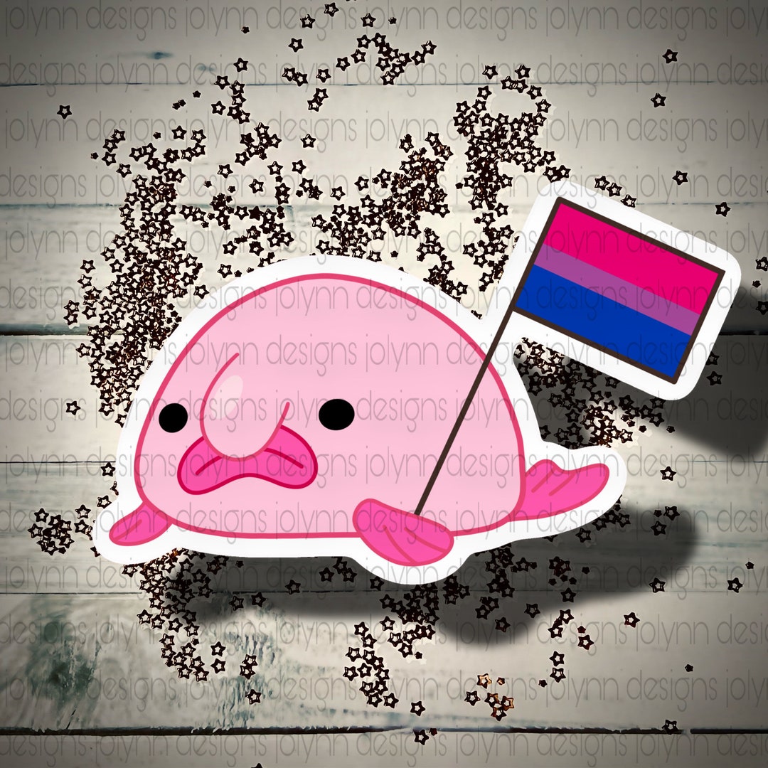 LGBTQ Blobfish Sticker / Flag, Aquarium, Aquatics, Fish, Animals, Pride ...