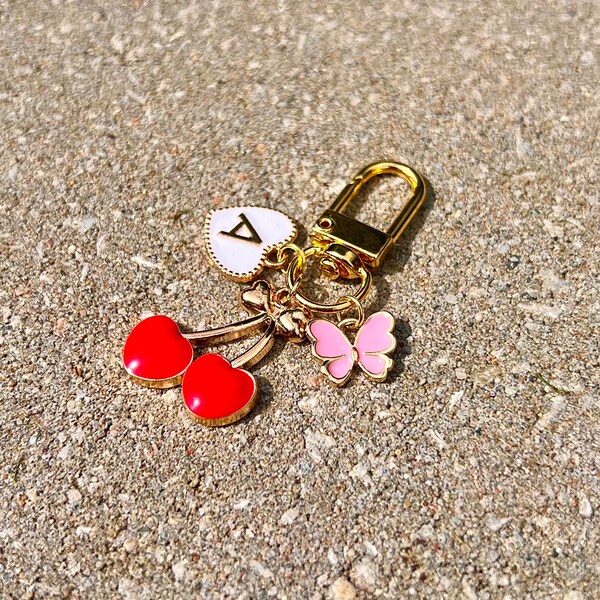 Customizable Charm Keychain - Etsy