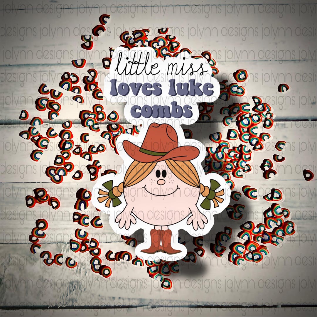 Little Miss Loves Luke Combs Sticker / Little Miss Meme, Country ...