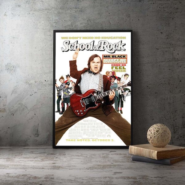 School of Rock Movie Poster - Etsy