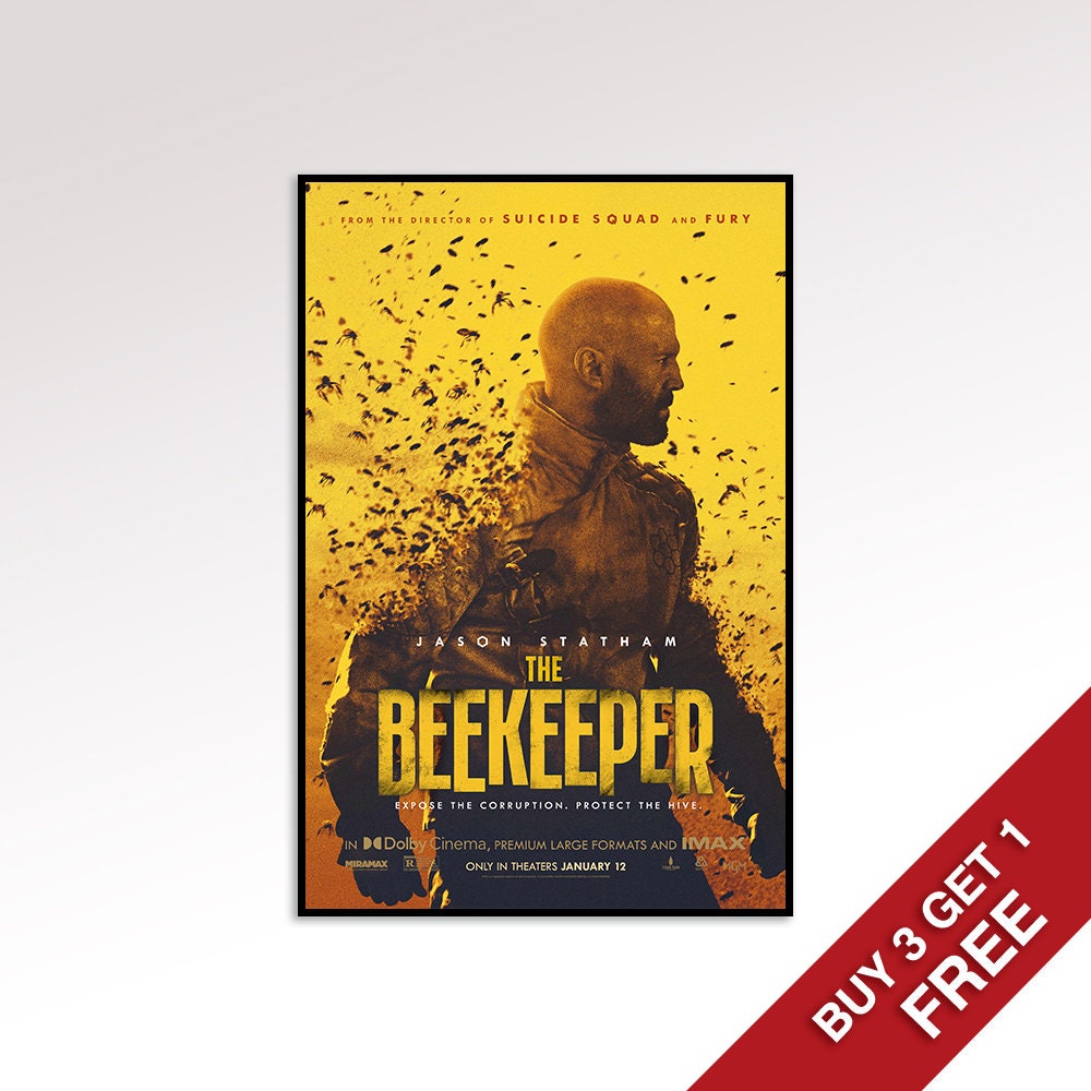 The Beekeeper 2024 Movie Posterunframed Canvas Wall Art Home - Etsy ...