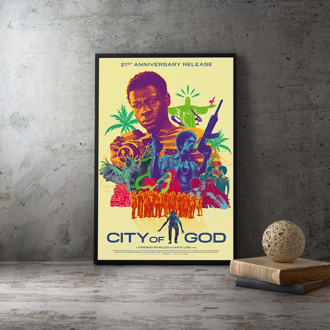 City of God Movie Poster,unframed Home Decor Canvas Print,customized ...