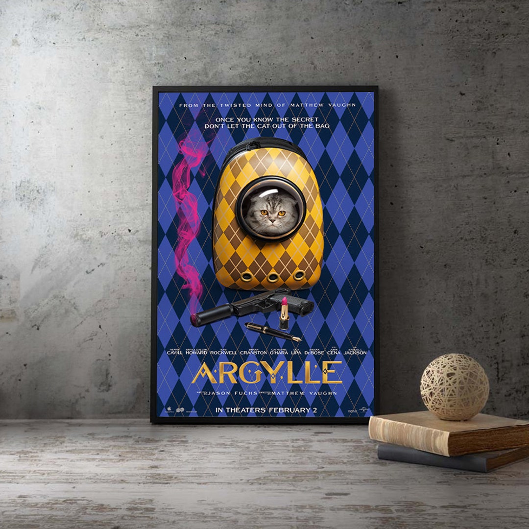 Argylle 2024 Scared Movie Poster,wall Art Decor Home Print,birthday ...