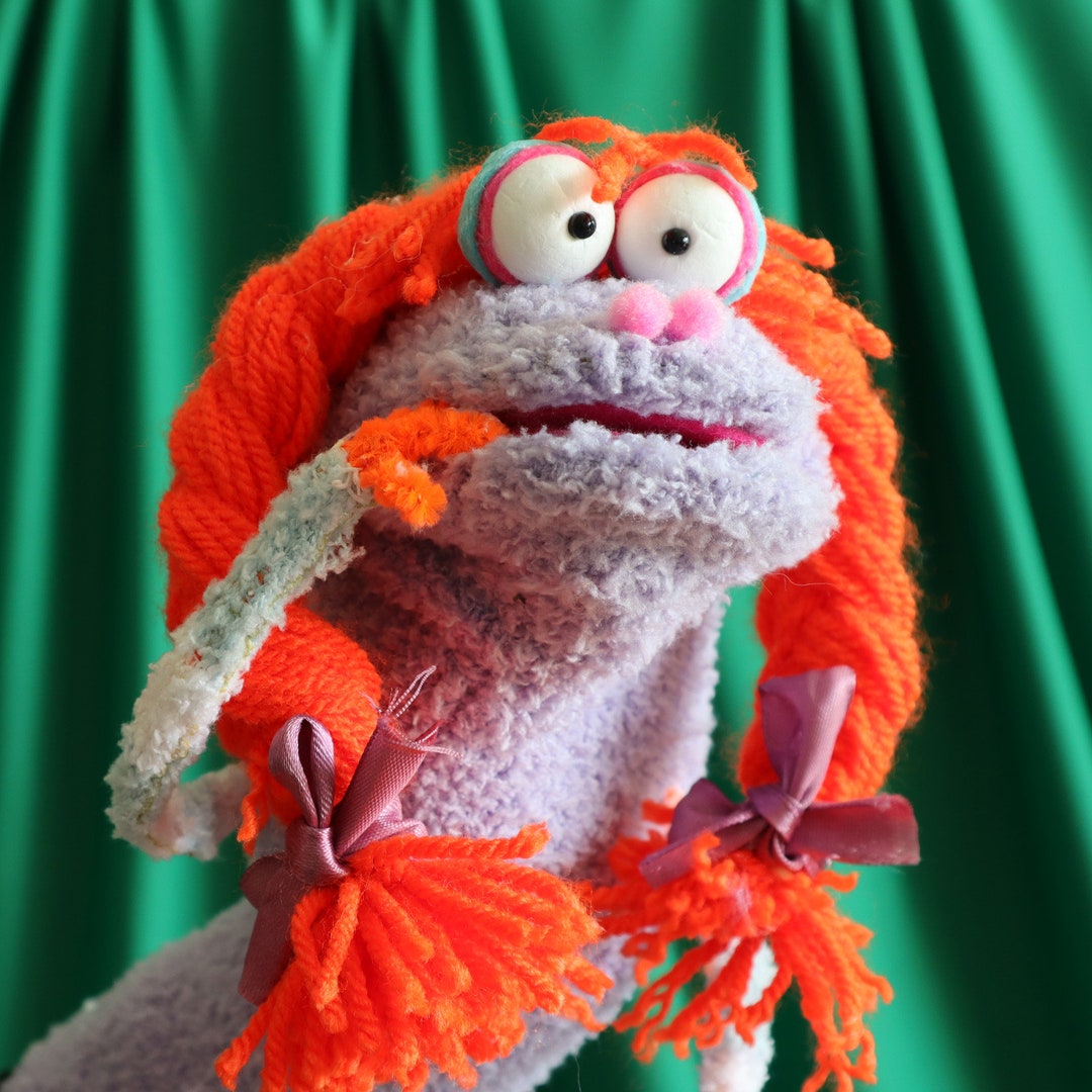 Carrot A Fluffy Sock Puppet - Etsy