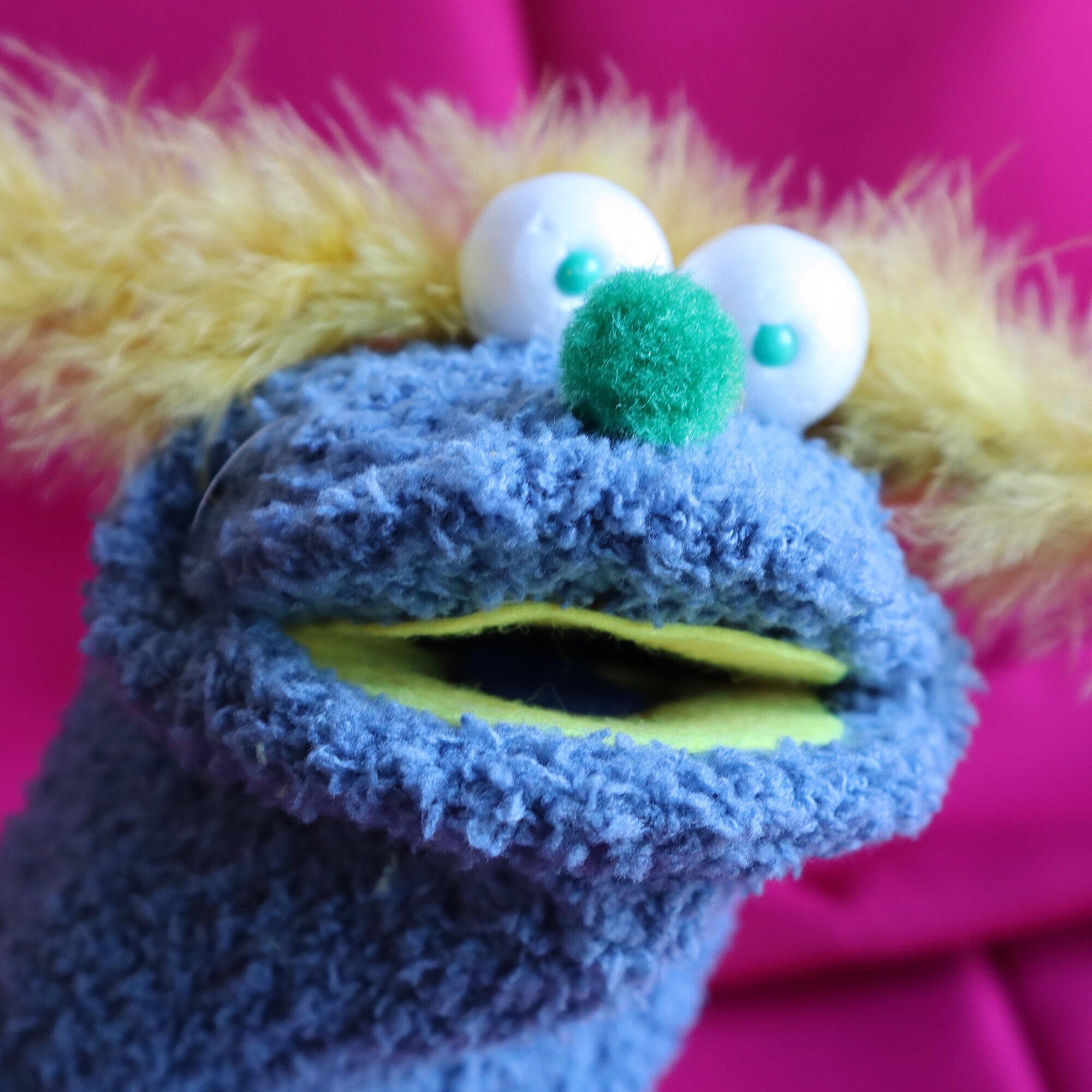 Blueberry A Fluffy Sock Puppet - Etsy