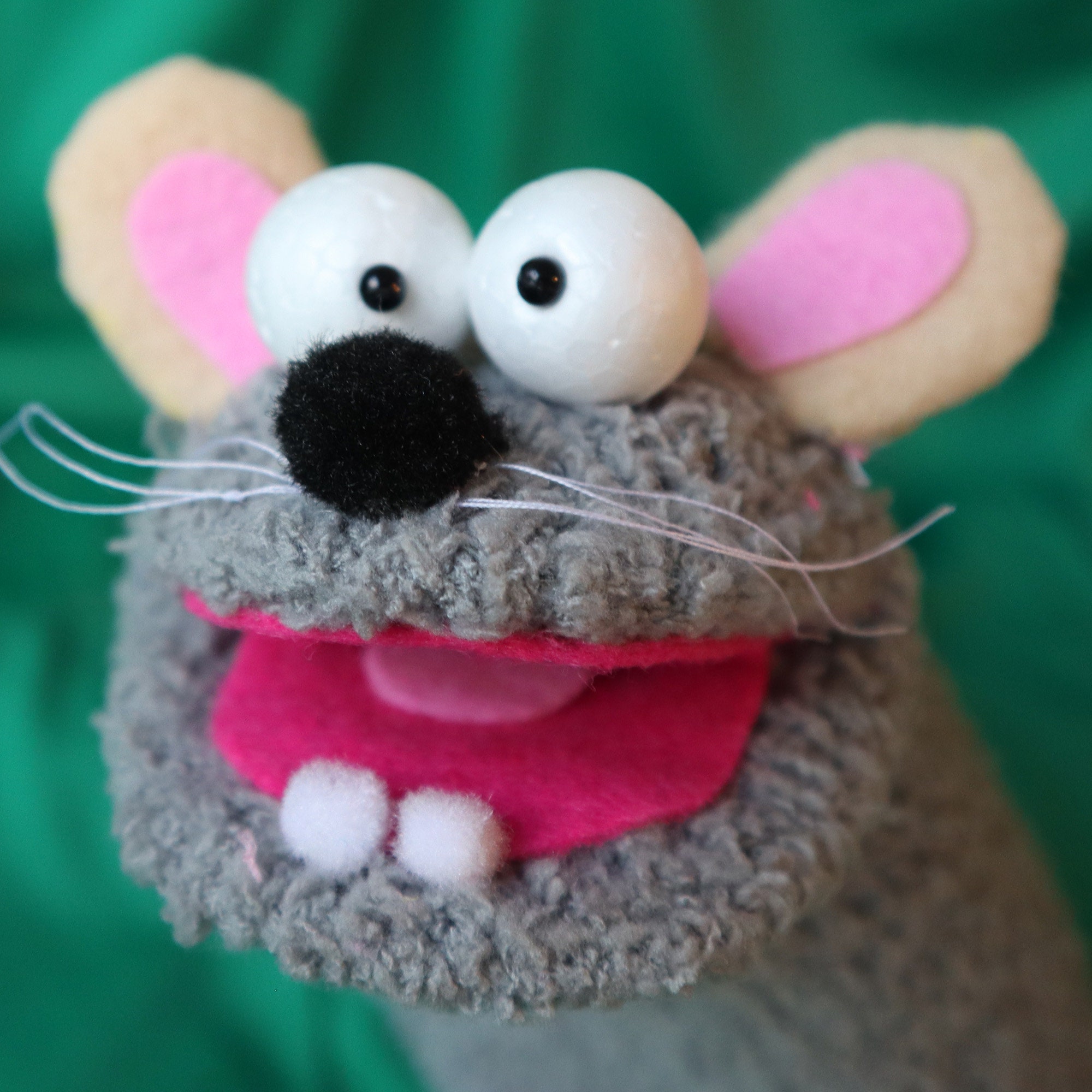 Mouse A Fluffy Sock Puppet - Etsy