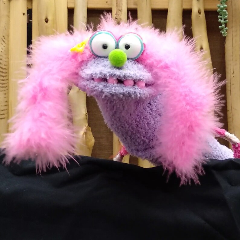 Peach A Fluffy Sock Puppet - Etsy Canada