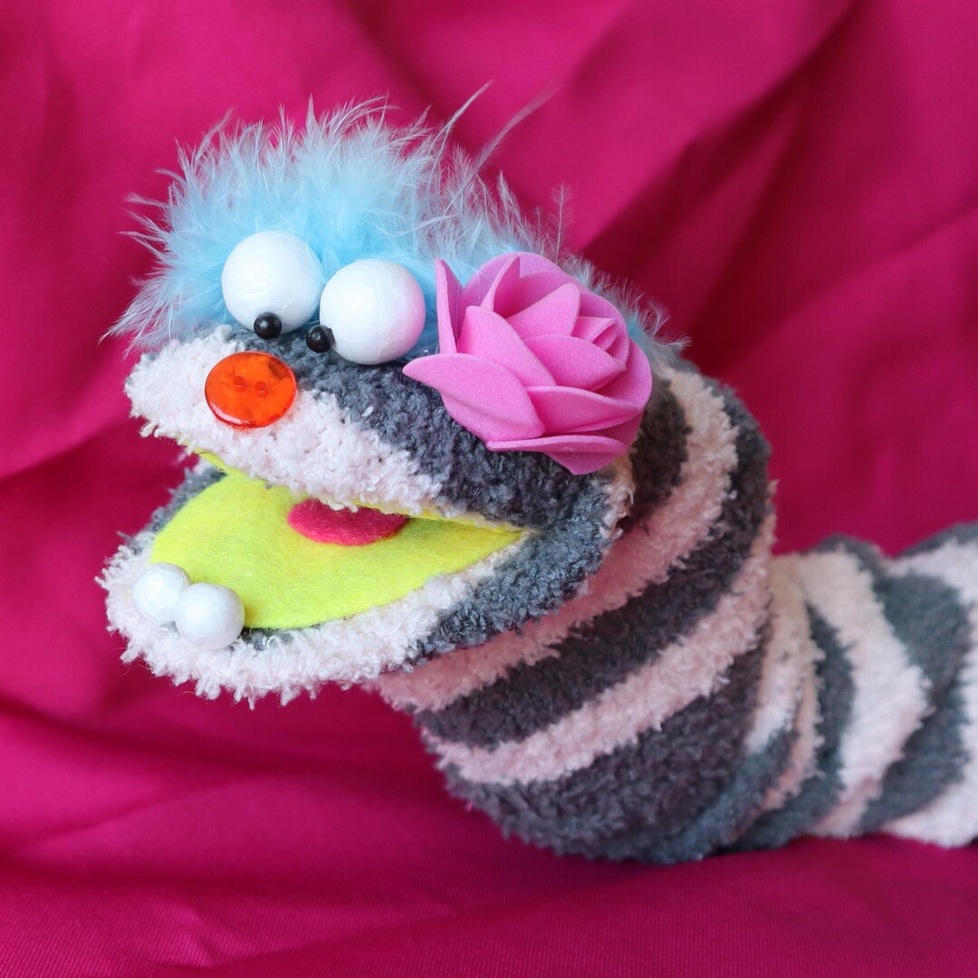 Melon - A Fluffy Sock Puppet - Made for Kids - Etsy