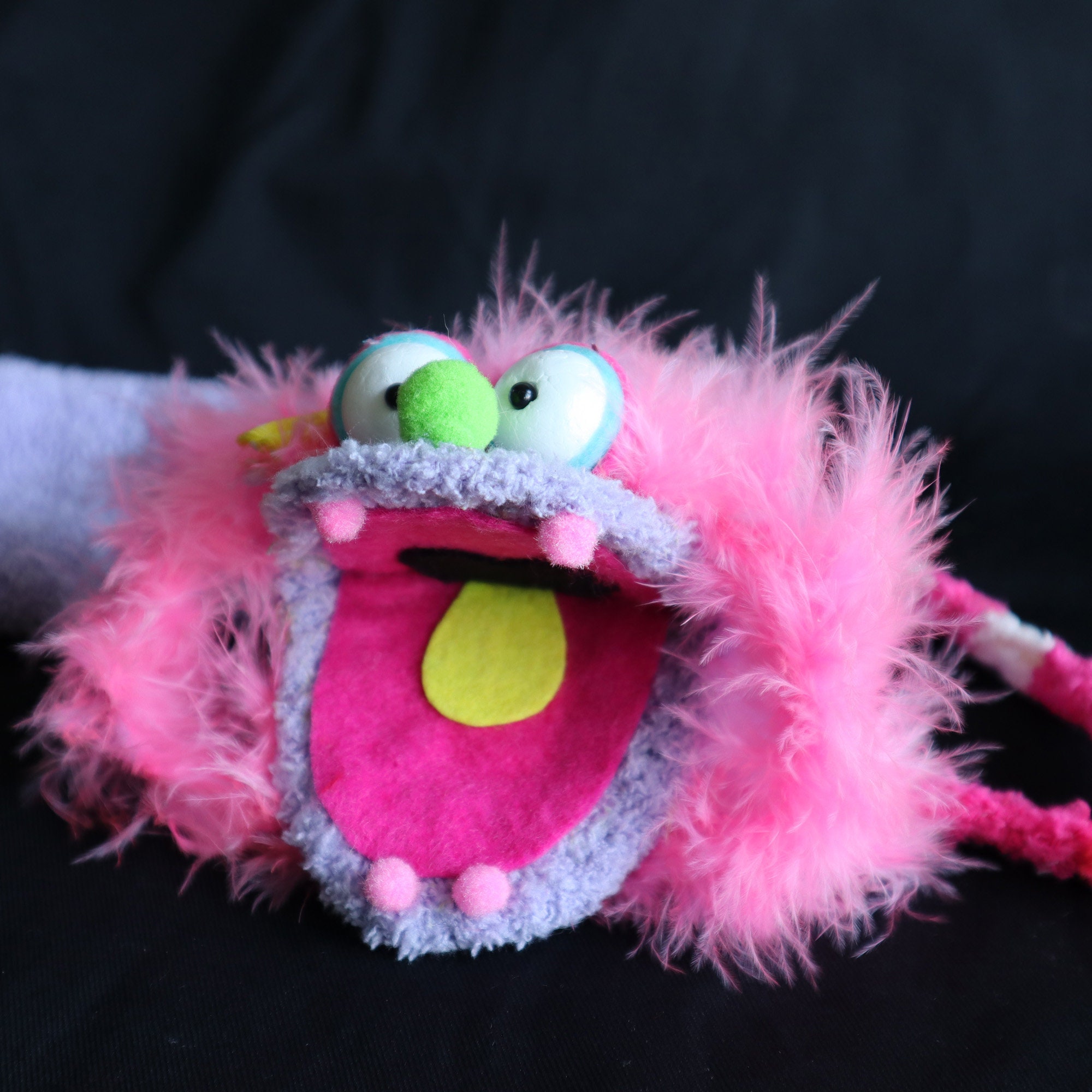 Peach A Fluffy Sock Puppet - Etsy Canada