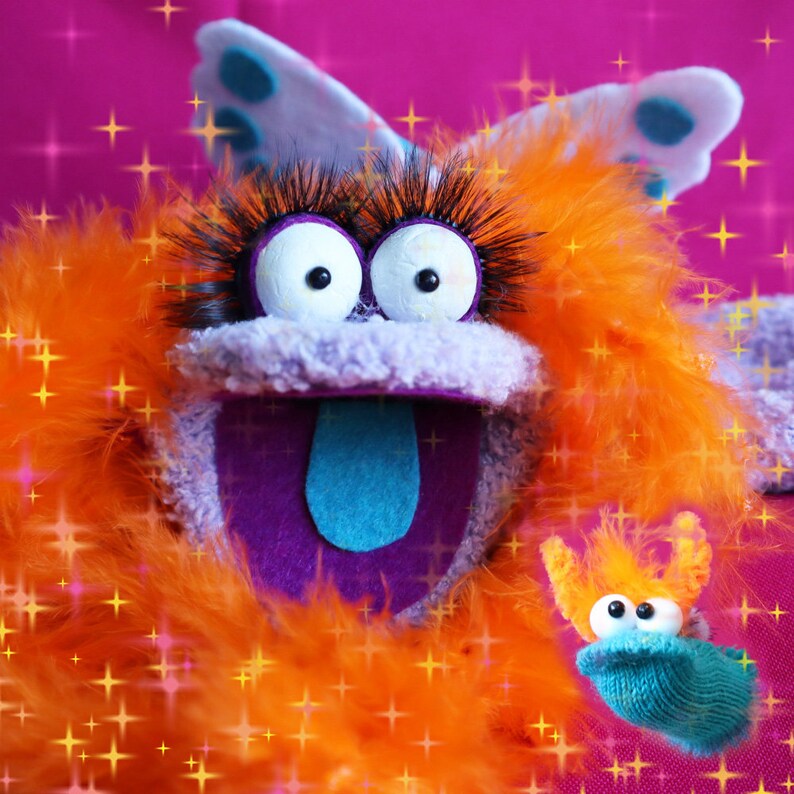 Ginger Fairy A Fluffy Sock Puppet - Etsy