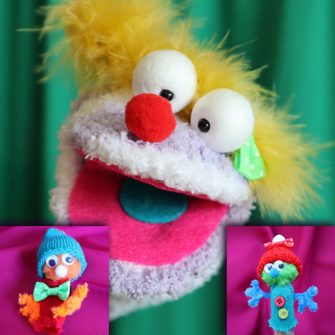 Almond - A Fluffy Sock Puppet - Easily Operated by Children - Etsy