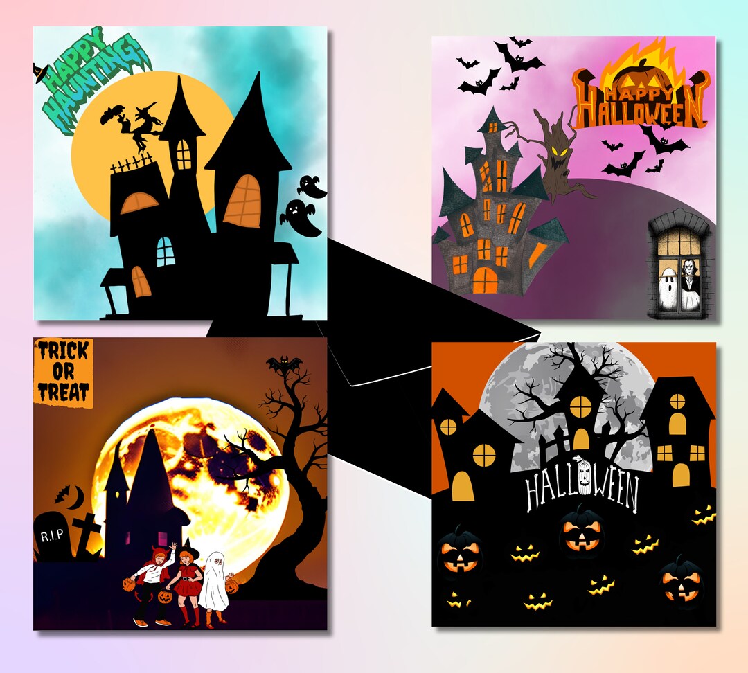 Halloween Cards, Happy Halloween Card Printable, Happy Halloween Card ...