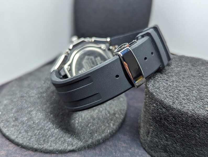 Custom Casioak G-shock Stainless Steel & Black, Casio GA-2100, Gen 5 ...