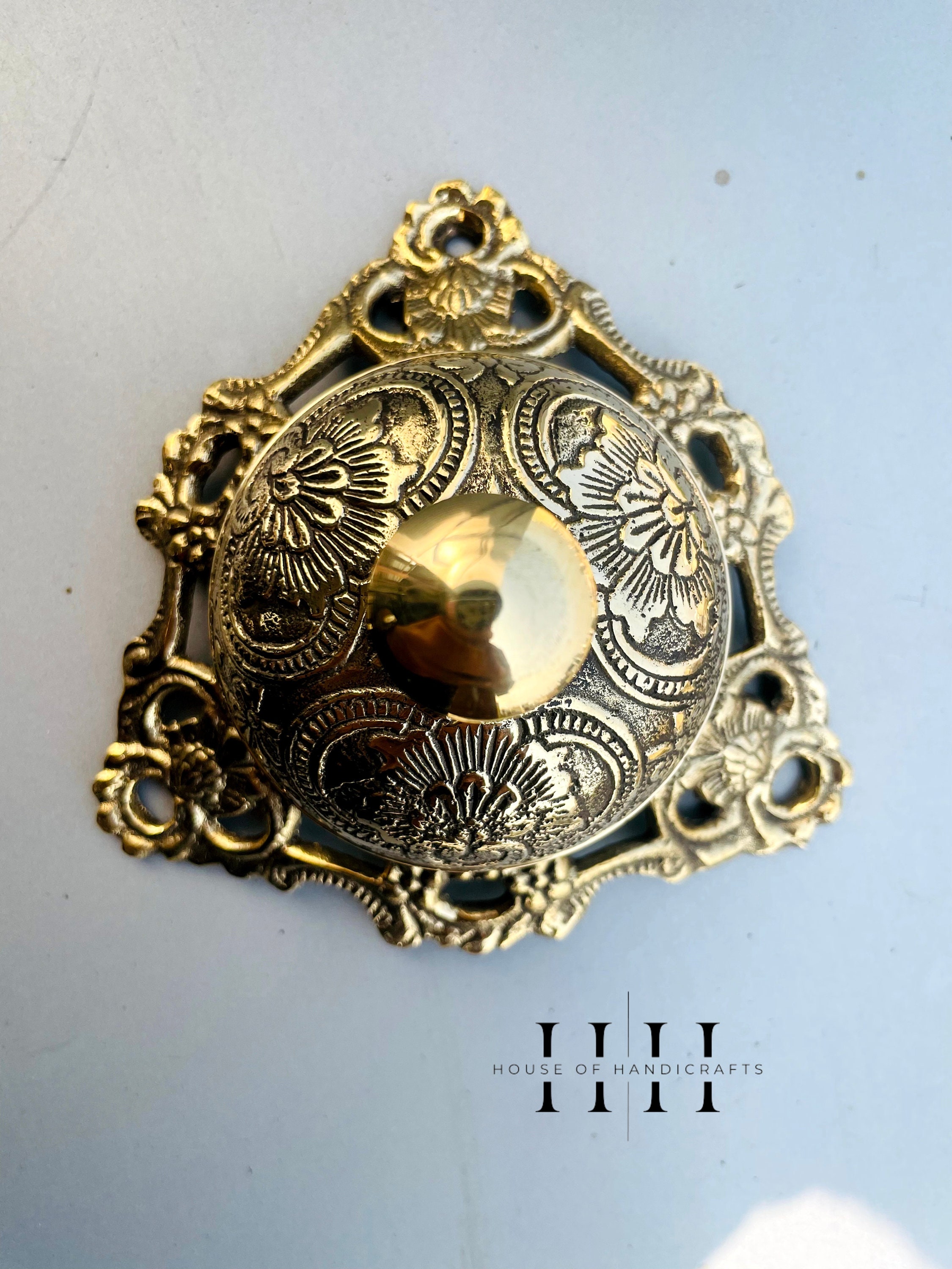 BRASS DESK BELL Front Desk Counter Bell ,service Bell,office Purpose ...