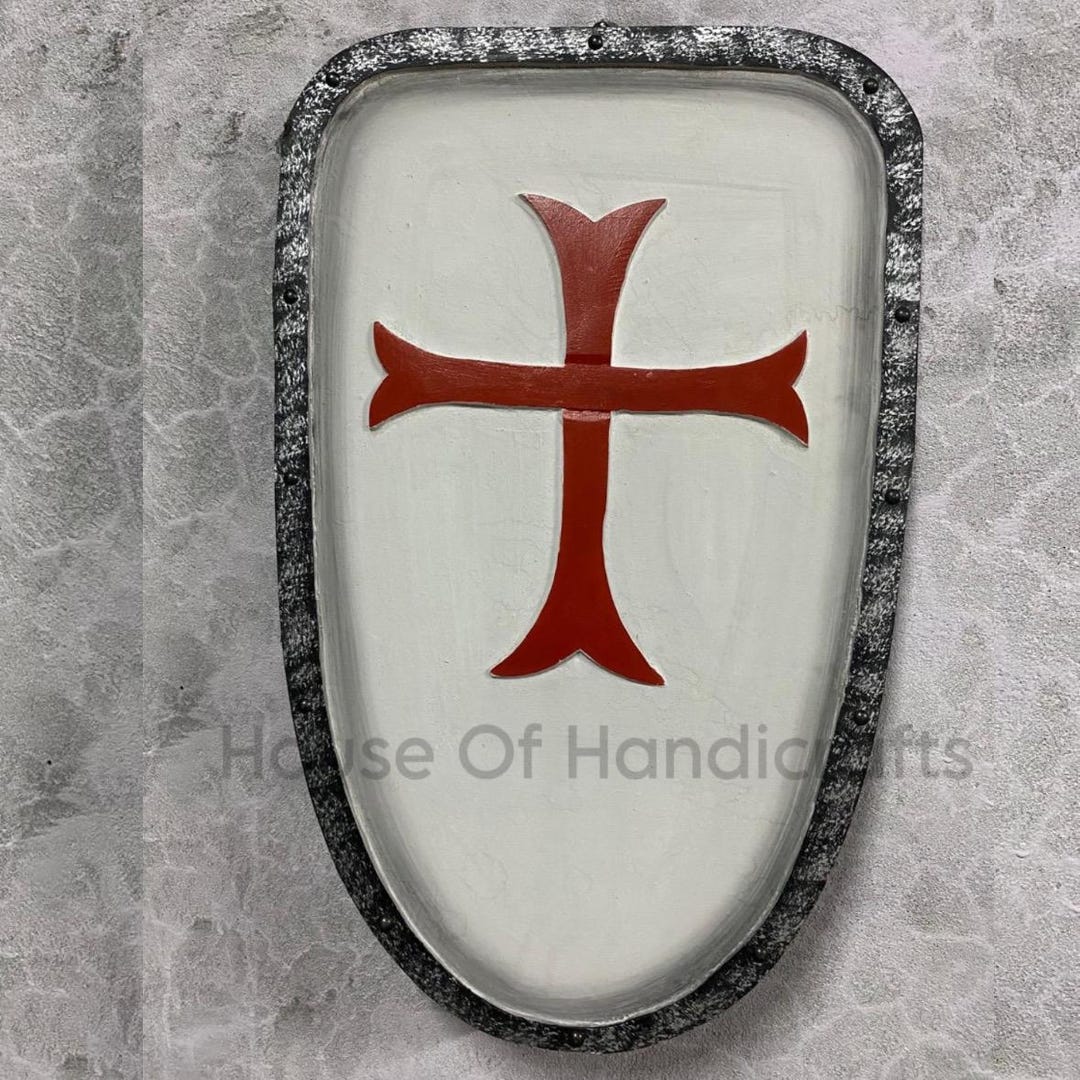 Carved Medieval Crusader Shield,knight Shield Engraved,carved Shield ...
