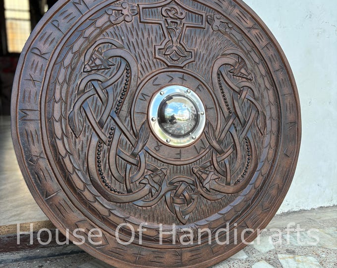 Helm of Awe Shield Wall Medallion Bronze Colored Finish - Etsy