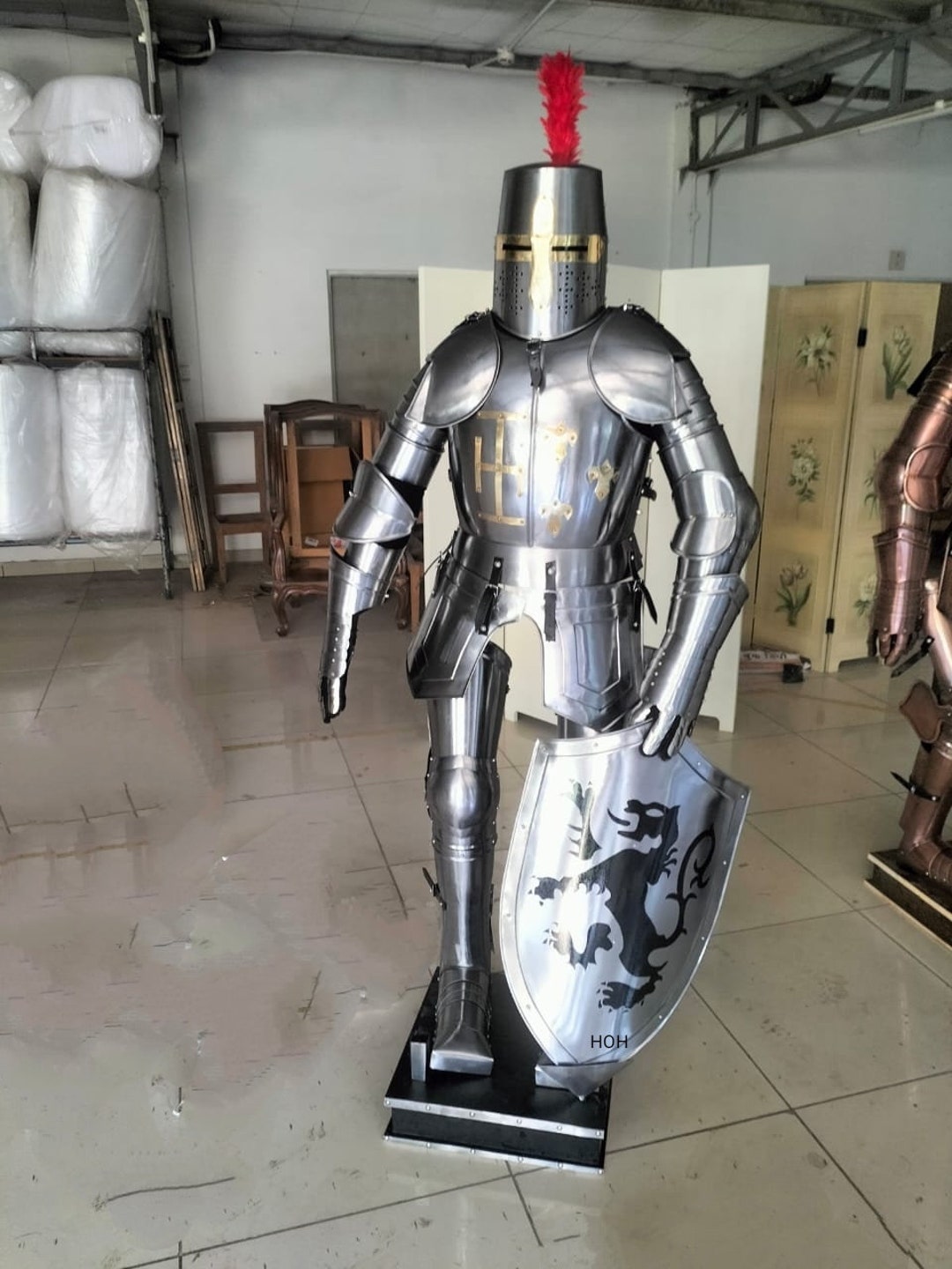 Medieval Armor Suit of Roman ,6 Feet Full Size Wearable LARP Armor Suit ...