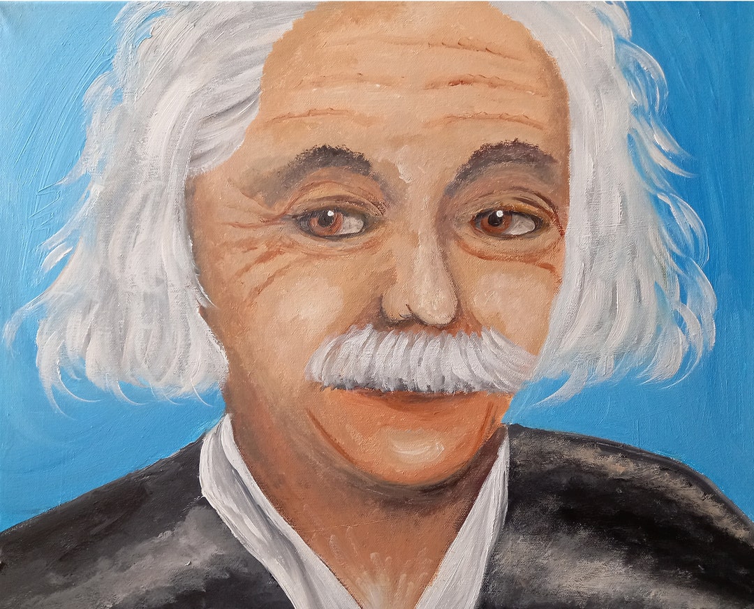 Albert Einstein Portrait - Etsy