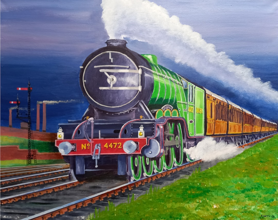 Flying Scotsman - an Original Acrylic Painting. - Etsy