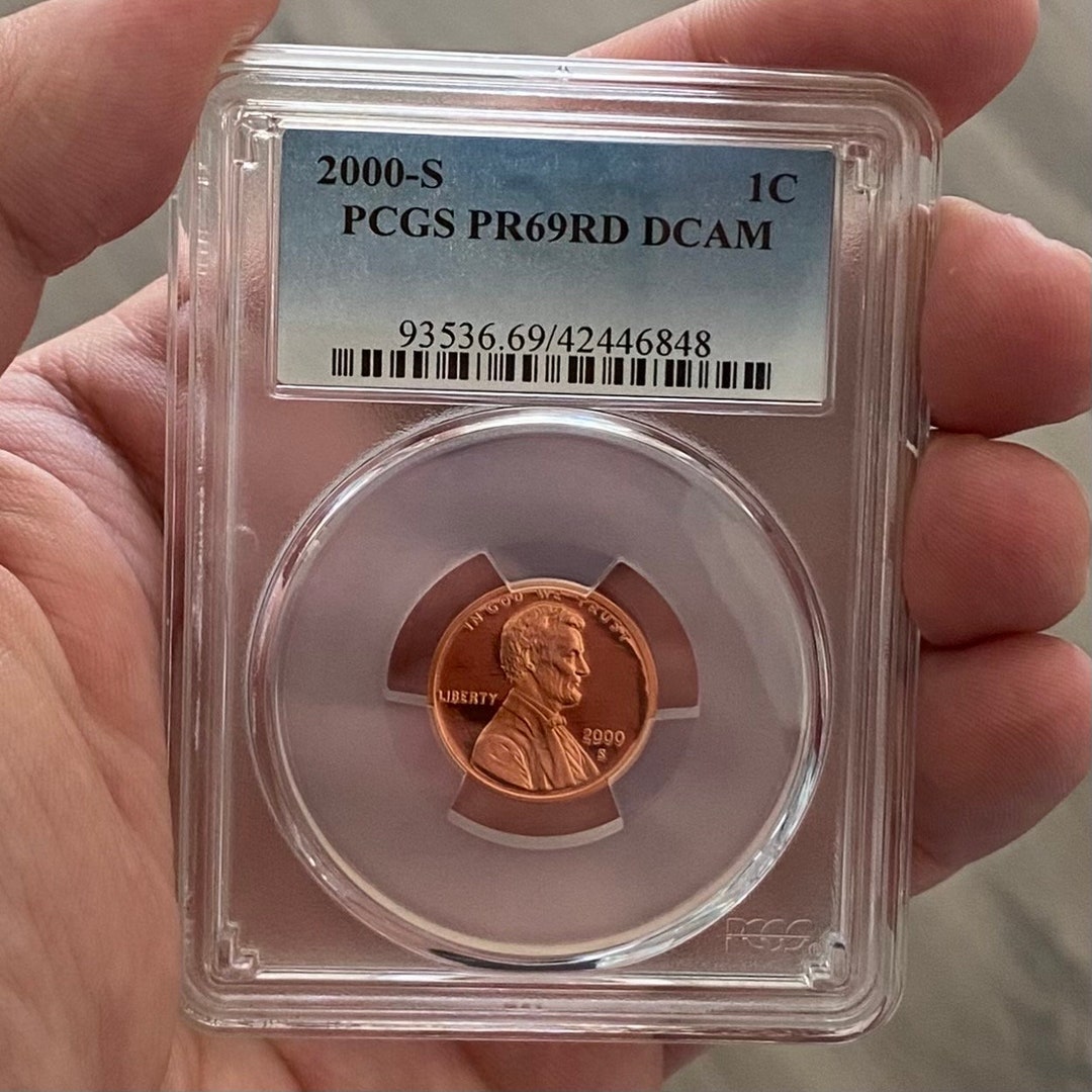 2000-S PCGS PR69RD Rare Dcam Certified and Graded Penny Perfect for ...